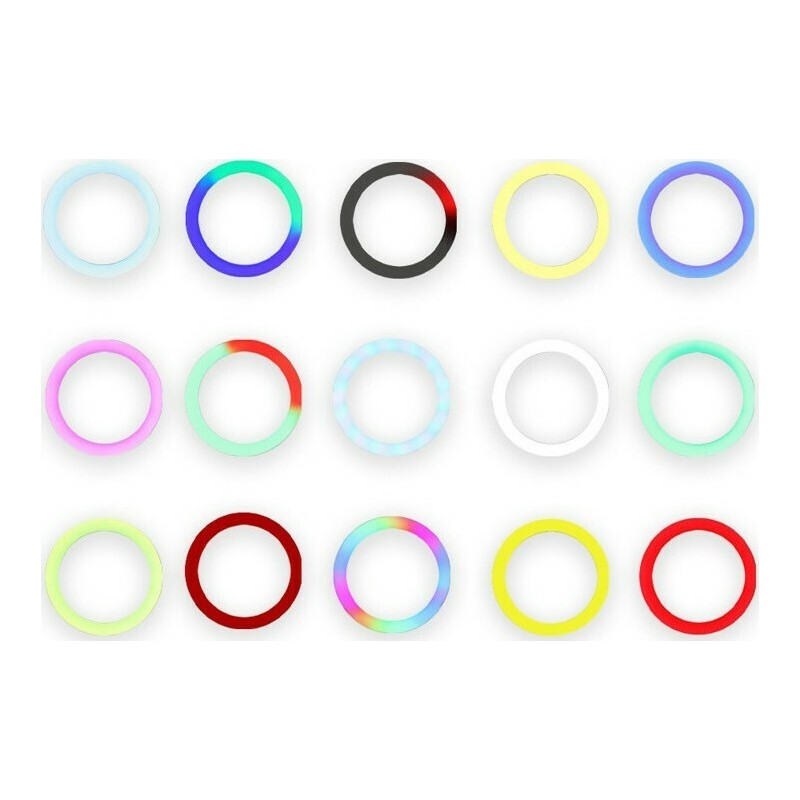 RGB Ring Light LED Ring Light 33cm RGB 25W 33cm με Βάση για Κινητό
